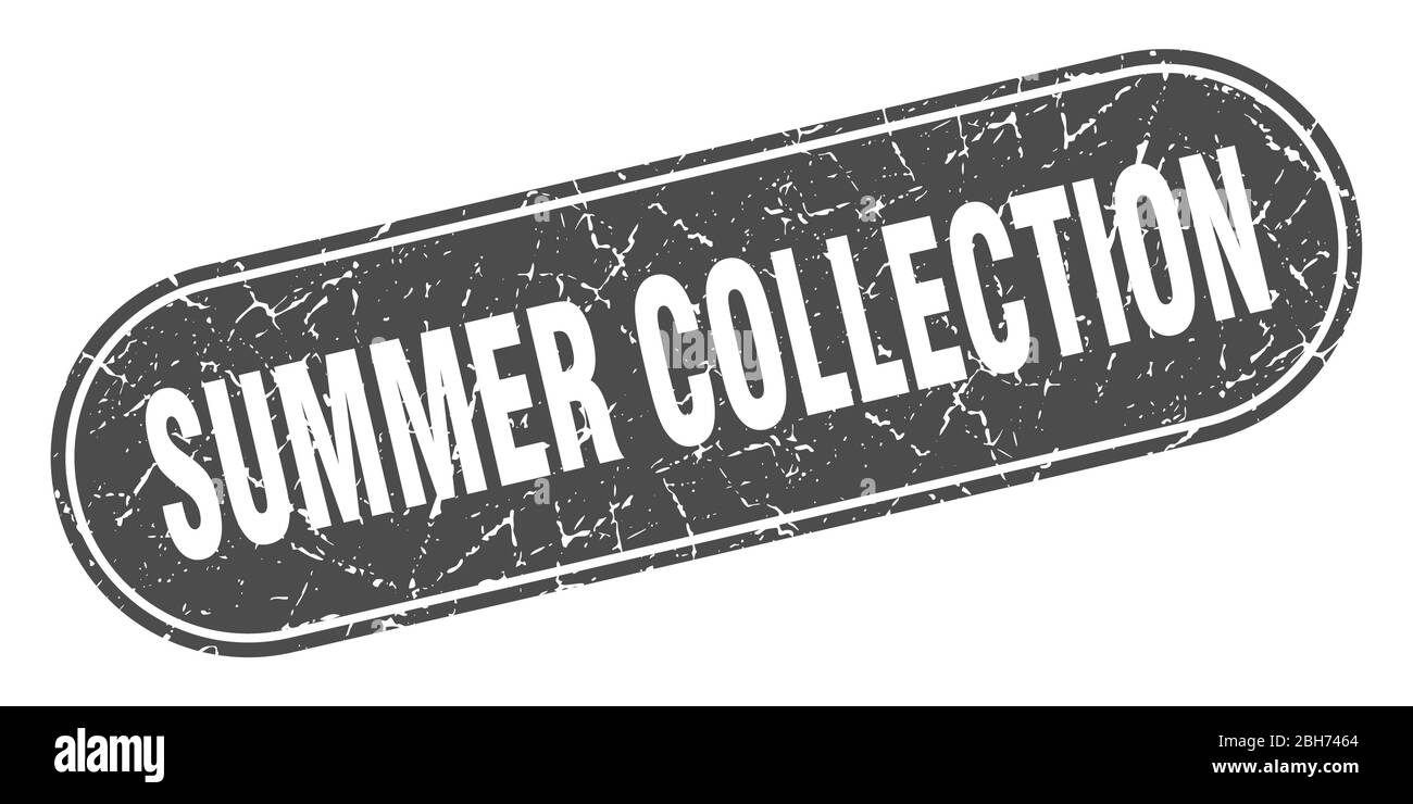 summer collection sign. summer collection grunge black stamp. Label ...