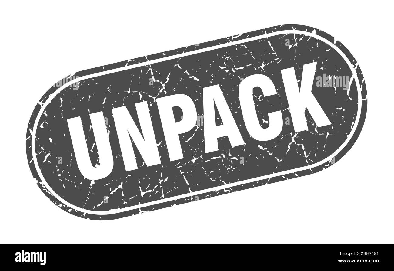 unpack sign. unpack grunge black stamp. Label Stock Vector Image & Art ...