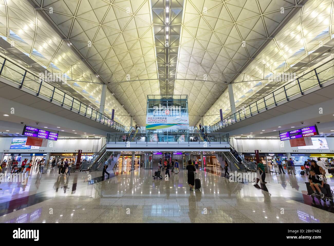 Hong Kong, China – September 20, 2019: Terminal at Hong Kong airport ... Hong Kong, China – September 20, 2019: Terminal at Hong Kong airport ...