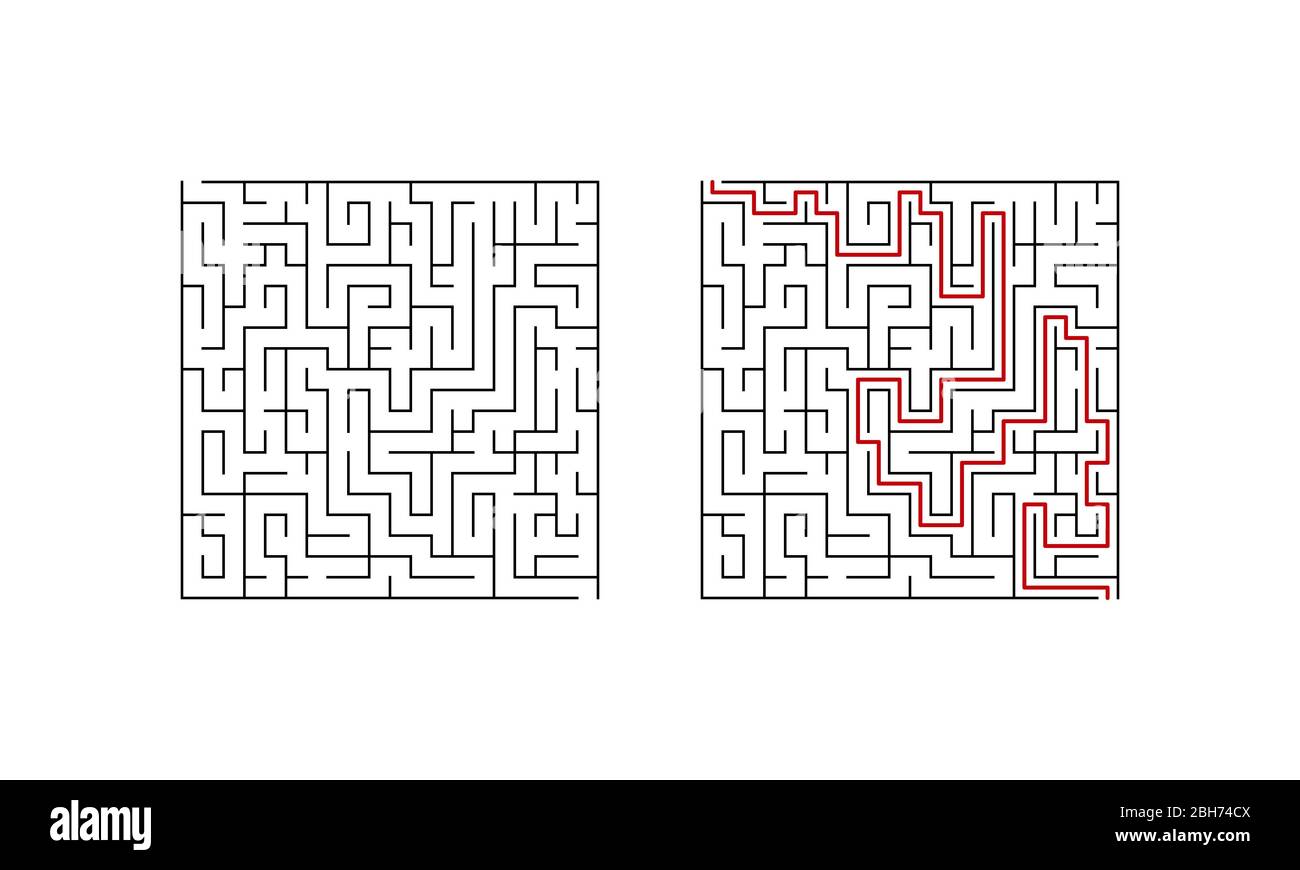 Red Maze Game
