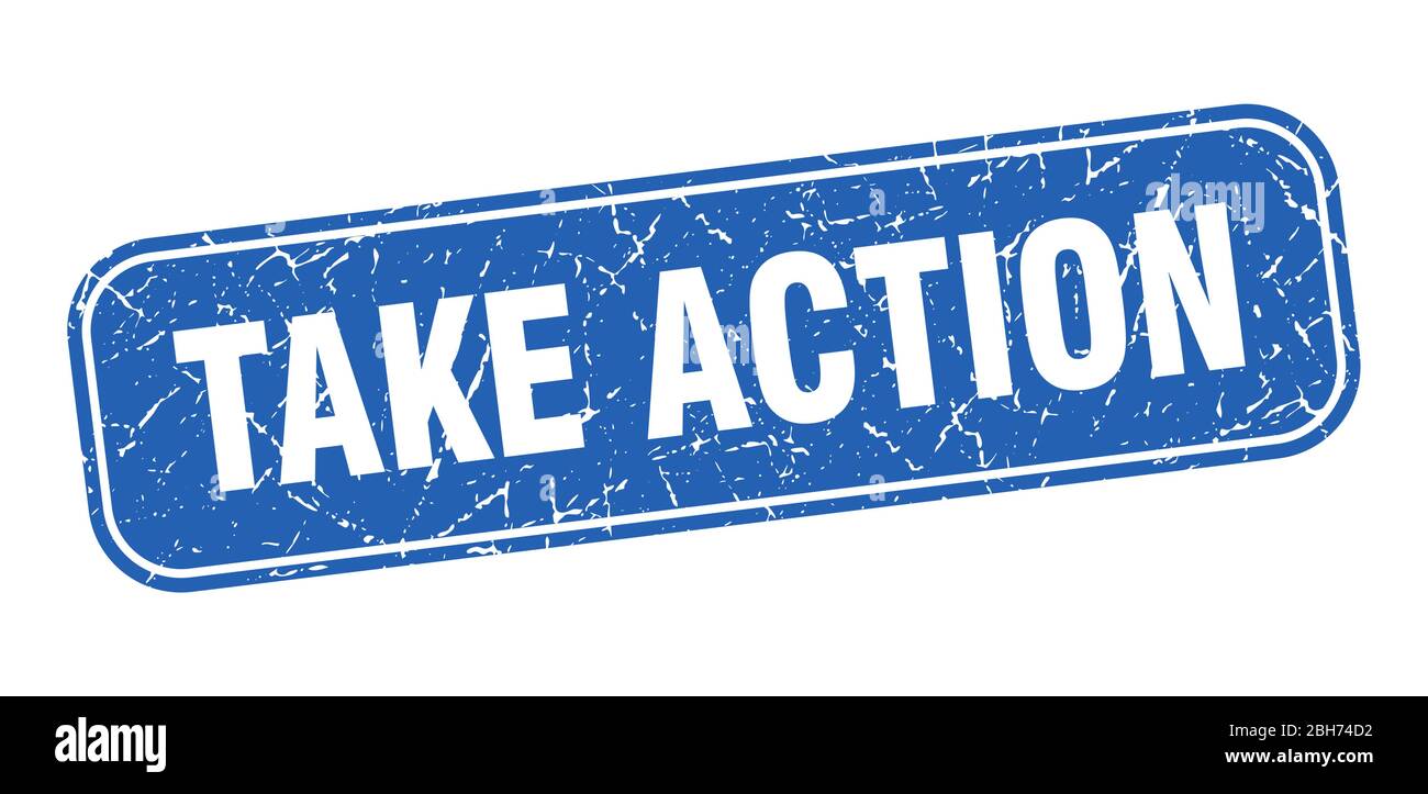 Take action square stamp hi-res stock photography and images - Alamy