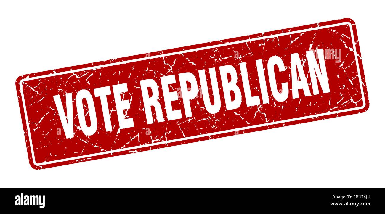 vote republican stamp. vote republican vintage red label. Sign Stock ...