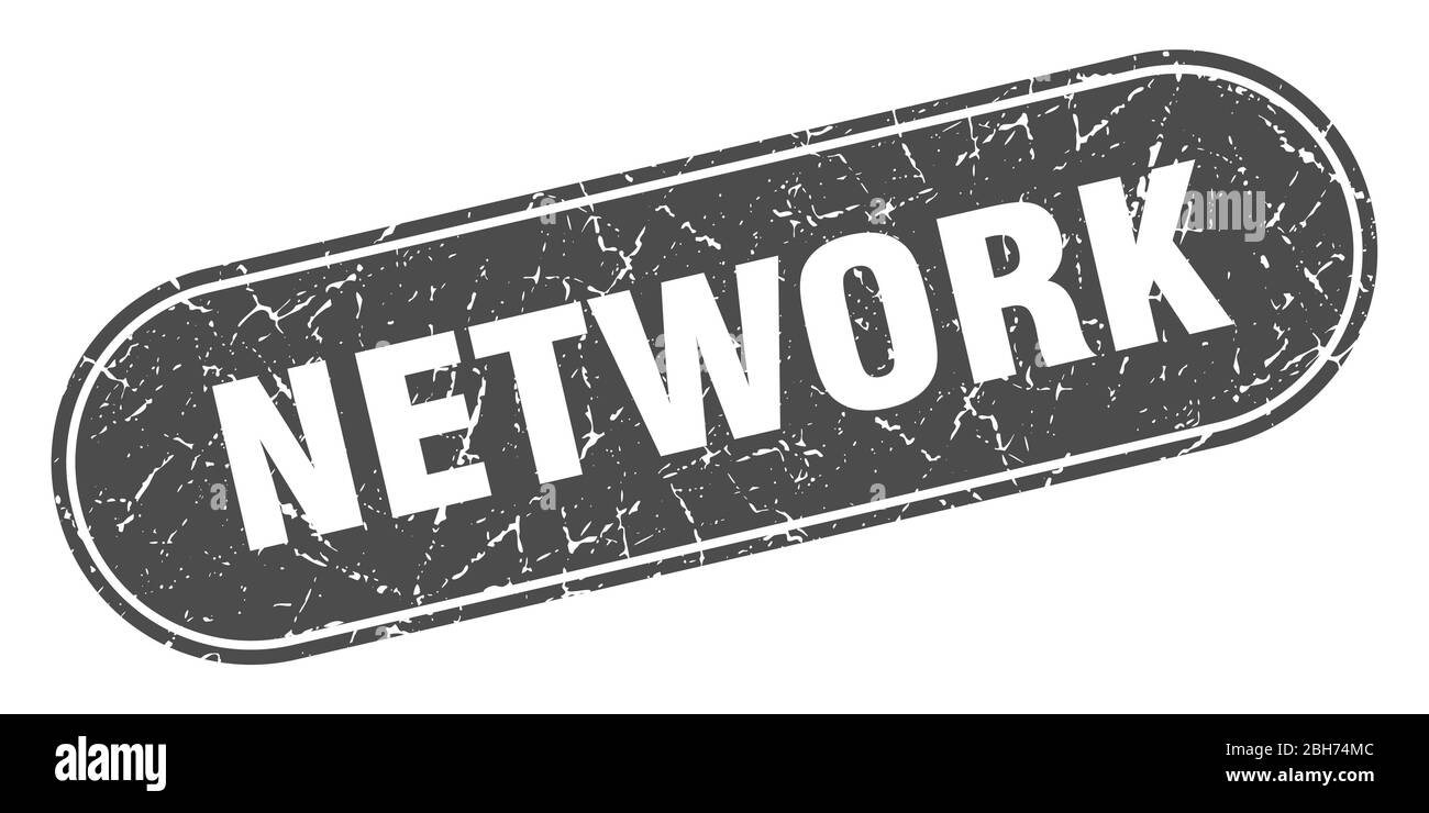 network sign. network grunge black stamp. Label Stock Vector Image ...
