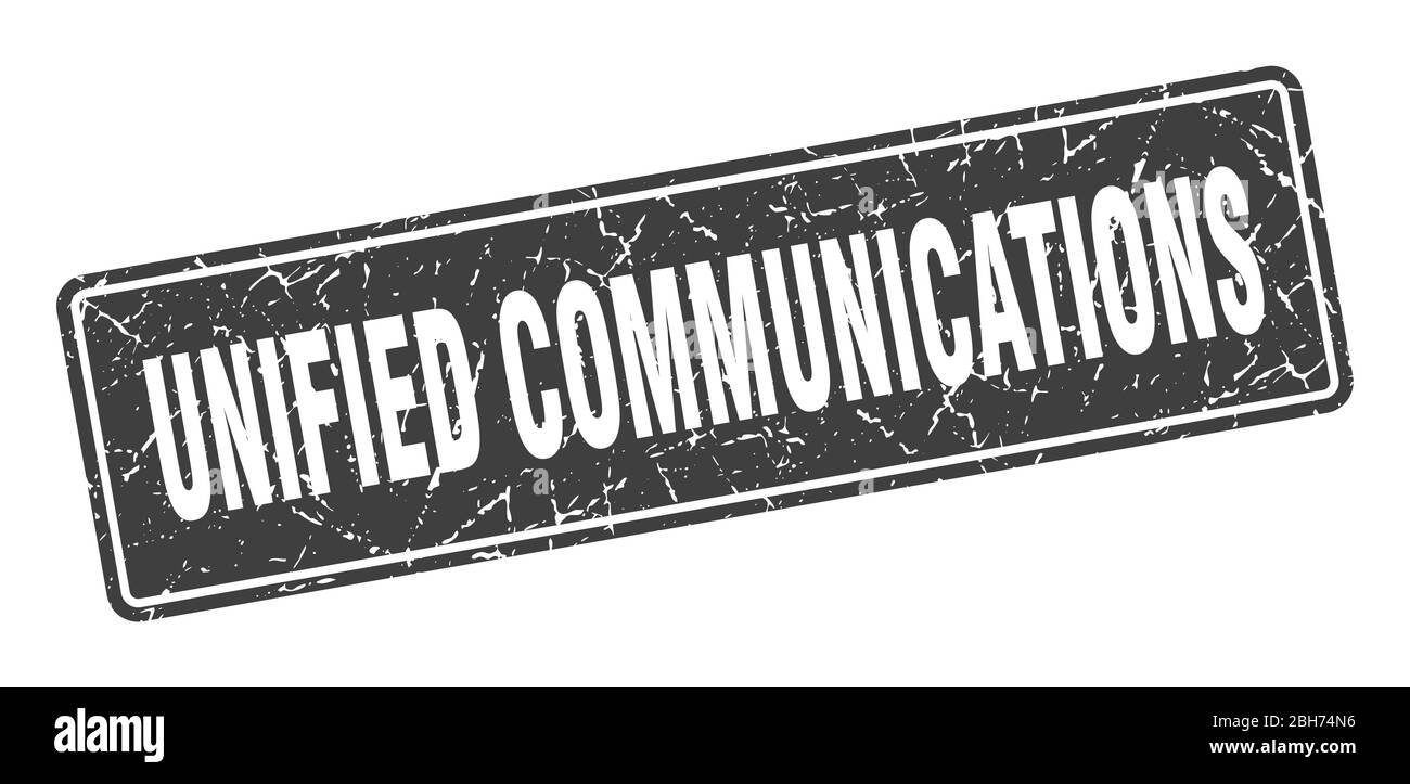 unified communications stamp. unified communications vintage black ...