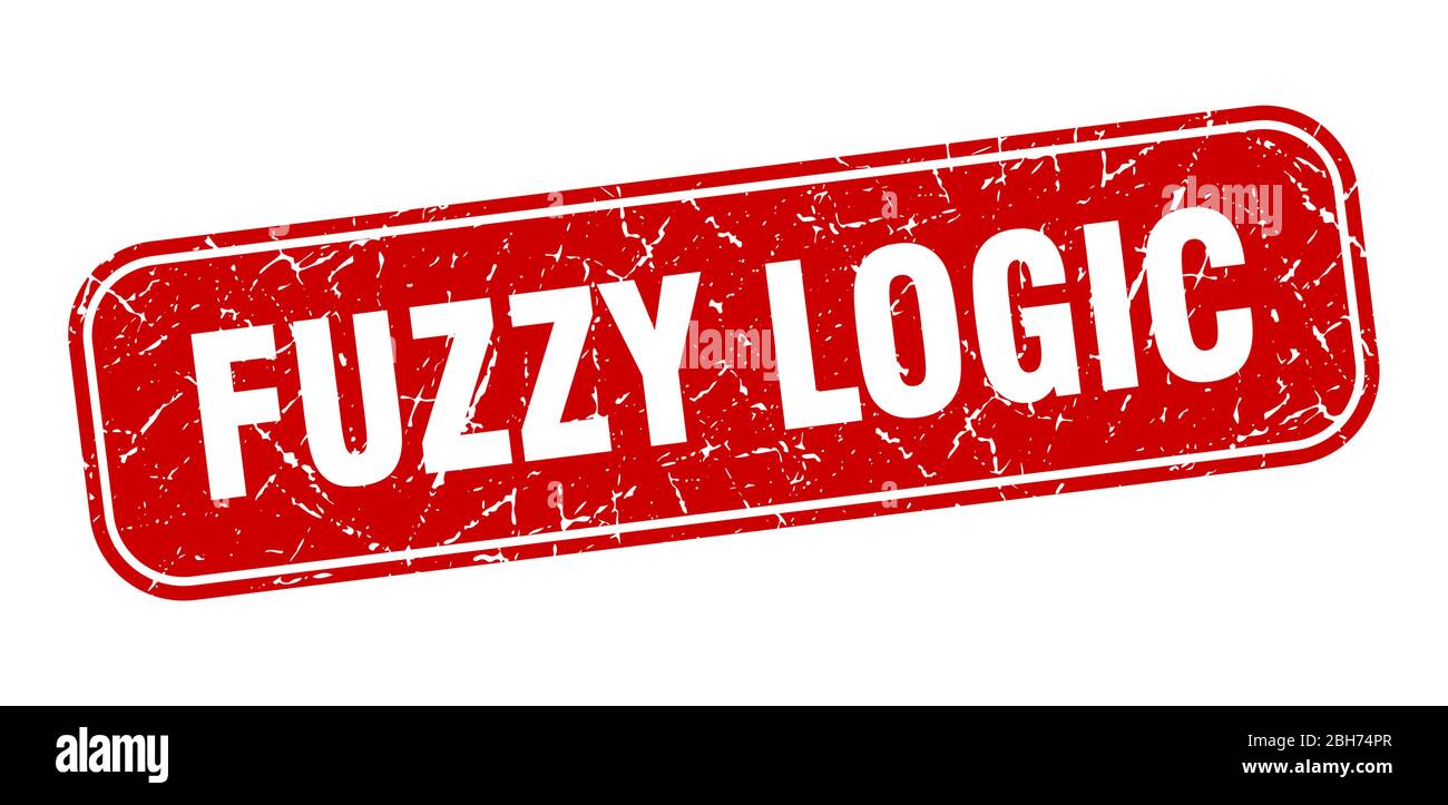 fuzzy logic stamp. fuzzy logic square grungy red sign Stock Vector ...