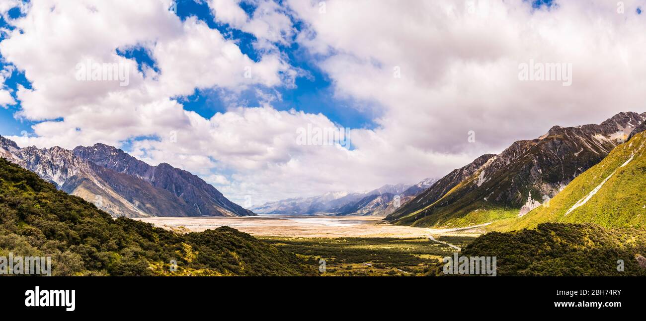 Panoramic view tasman river hi-res stock photography and images - Alamy
