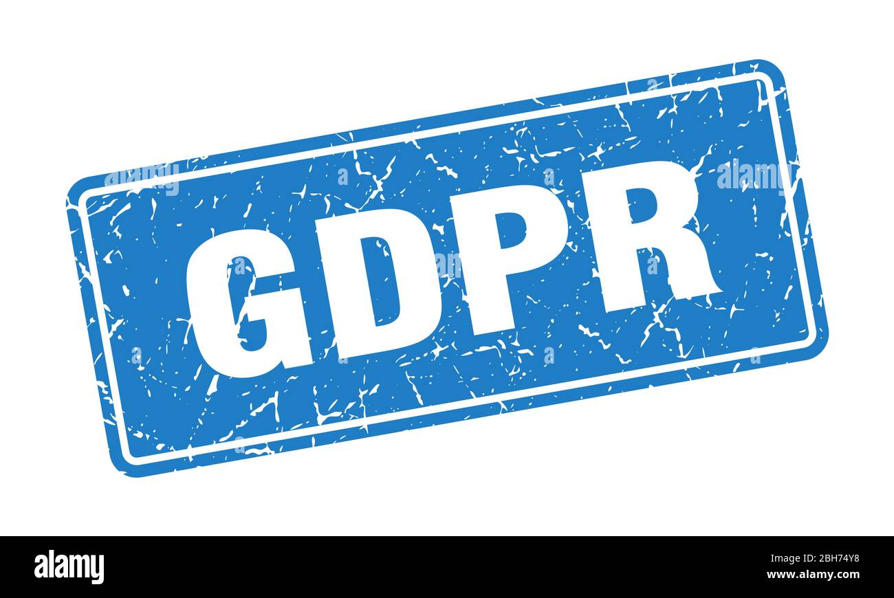gdpr stamp. gdpr vintage blue label. Sign Stock Vector Image & Art - Alamy