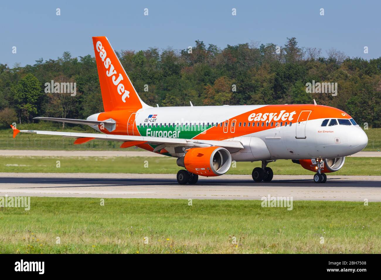 Mulhouse, France – August 31, 2019: EasyJet Airbus A320 airplane at ...