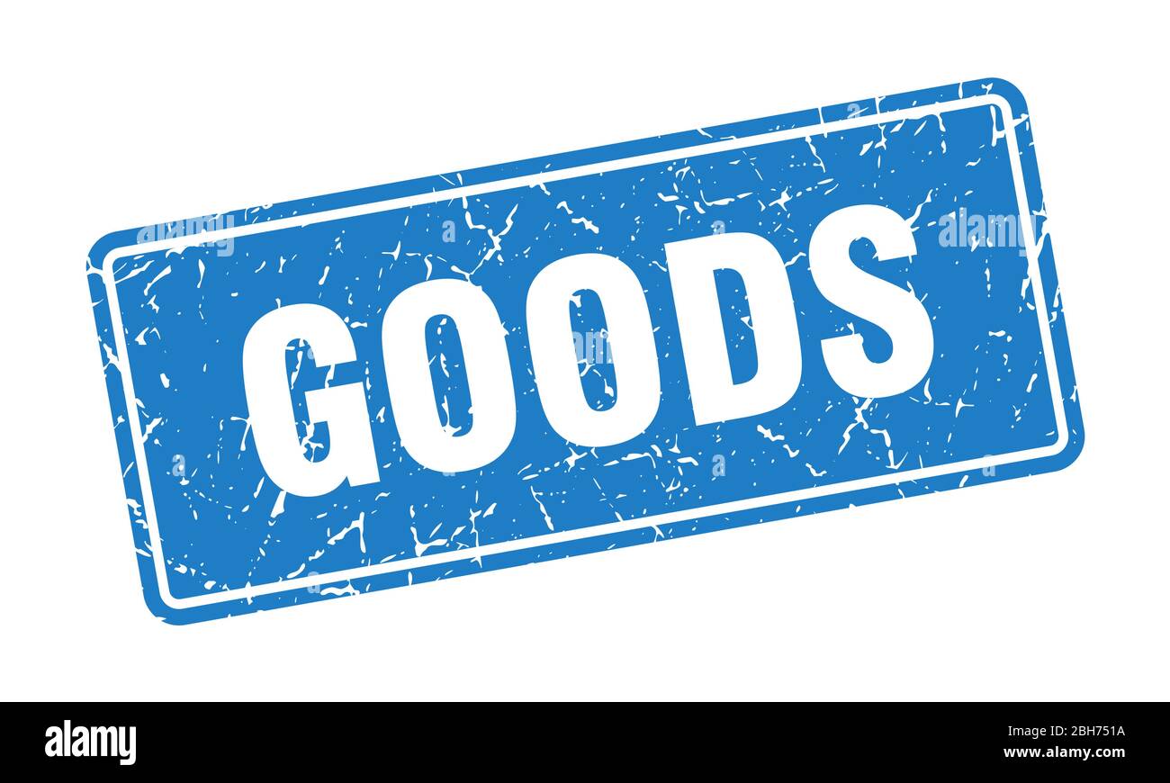 goods stamp. goods vintage blue label. Sign Stock Vector Image & Art ...