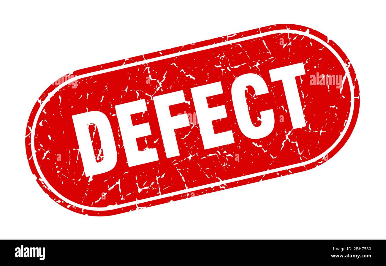 defect sign. defect grunge red stamp. Label Stock Vector Image & Art ...