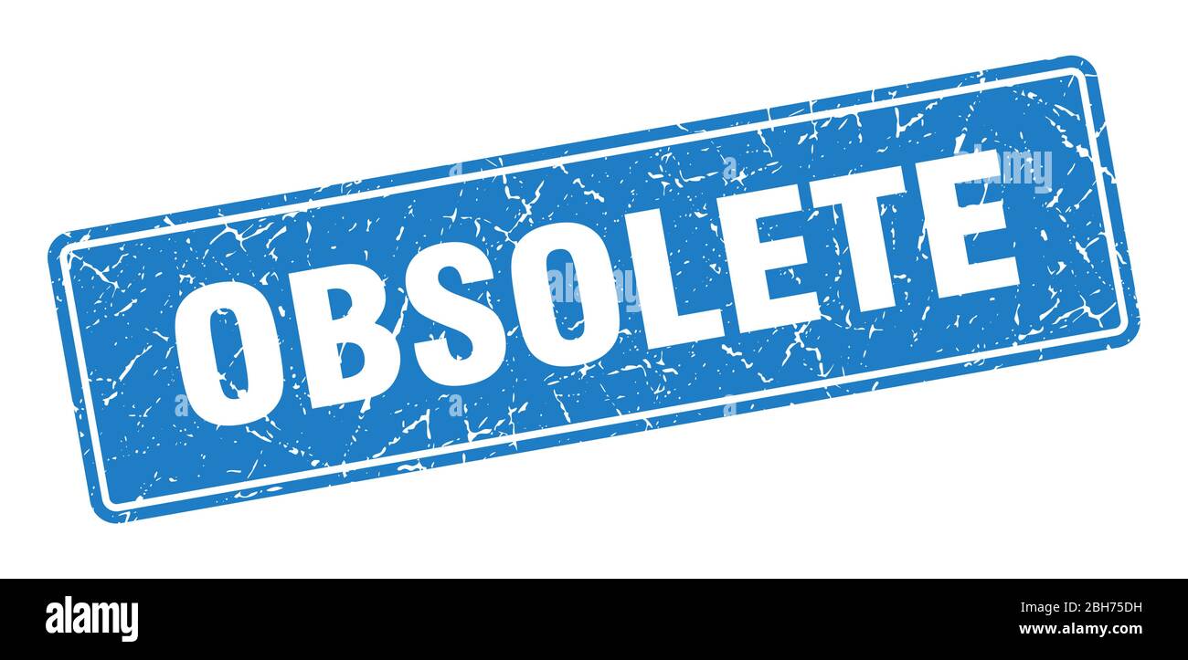 obsolete stamp. obsolete vintage blue label. Sign Stock Vector Image ...