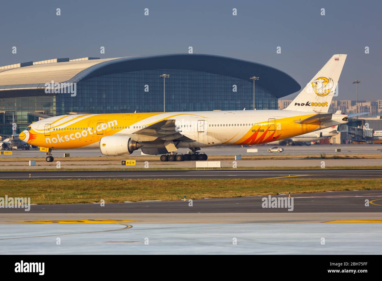 Tianjin, China – September 29, 2019: NokScoot Boeing 777-200ER airplane ...