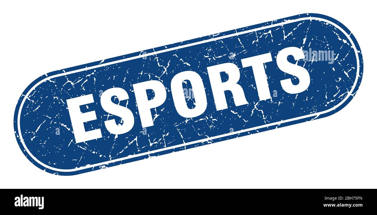 esports sign. esports grunge blue stamp. Label Stock Vector Image & Art ...