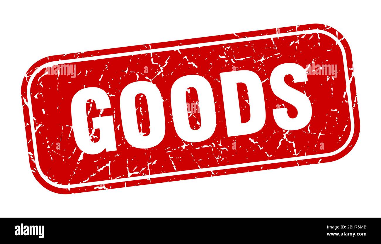 goods stamp. goods square grungy red sign Stock Vector Image & Art - Alamy