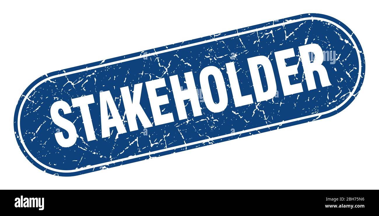 stakeholder sign. stakeholder grunge blue stamp. Label Stock Vector ...