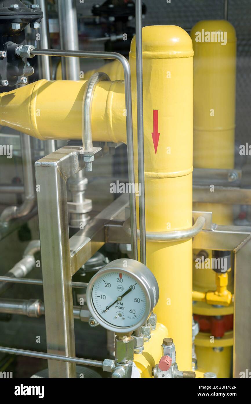 Gas distribution system Stock Photo - Alamy