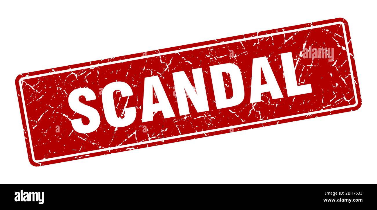 scandal stamp. scandal vintage red label. Sign Stock Vector Image & Art ...