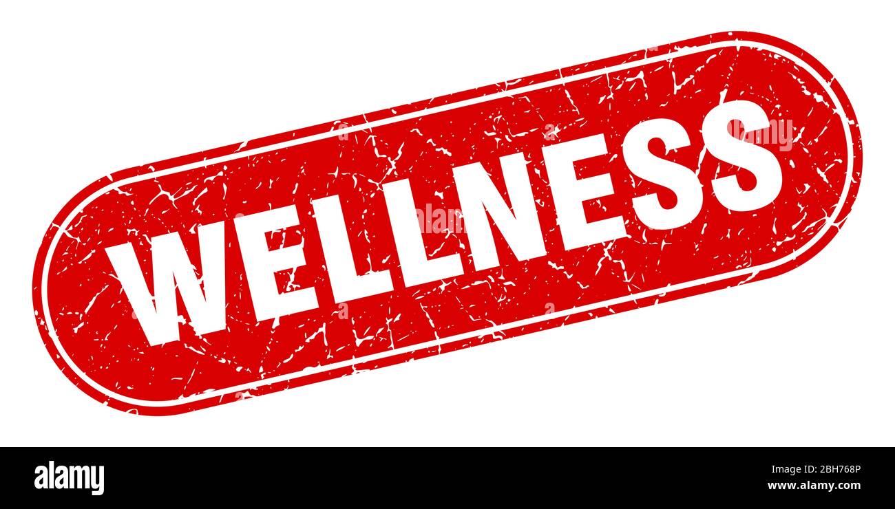 wellness sign. wellness grunge red stamp. Label Stock Vector Image ...