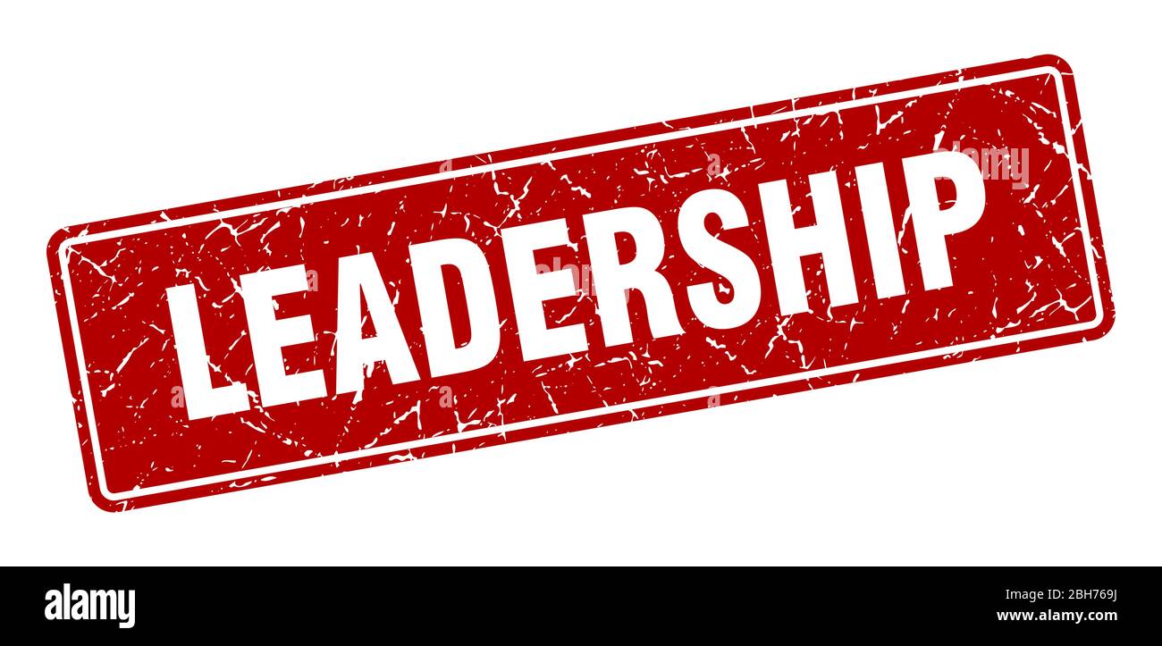 leadership stamp. leadership vintage red label. Sign Stock Vector Image ...