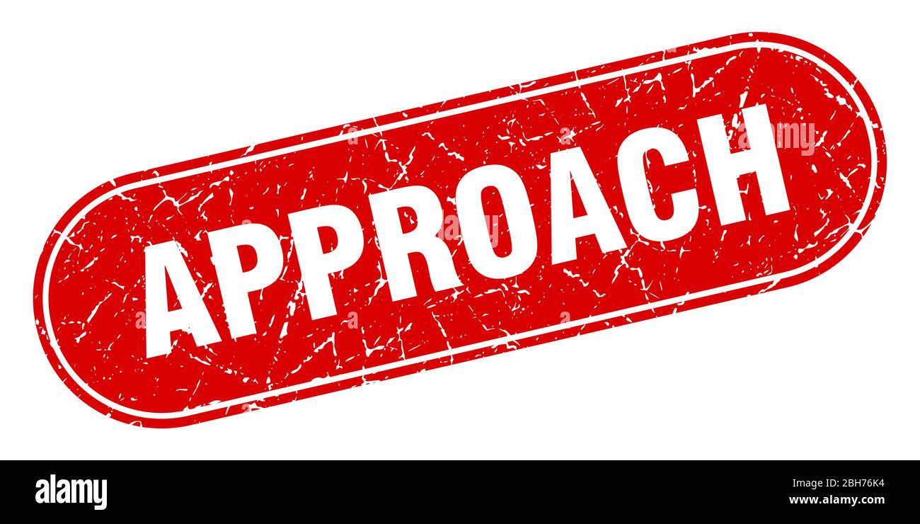 approach sign. approach grunge red stamp. Label Stock Vector Image & Art - Alamy