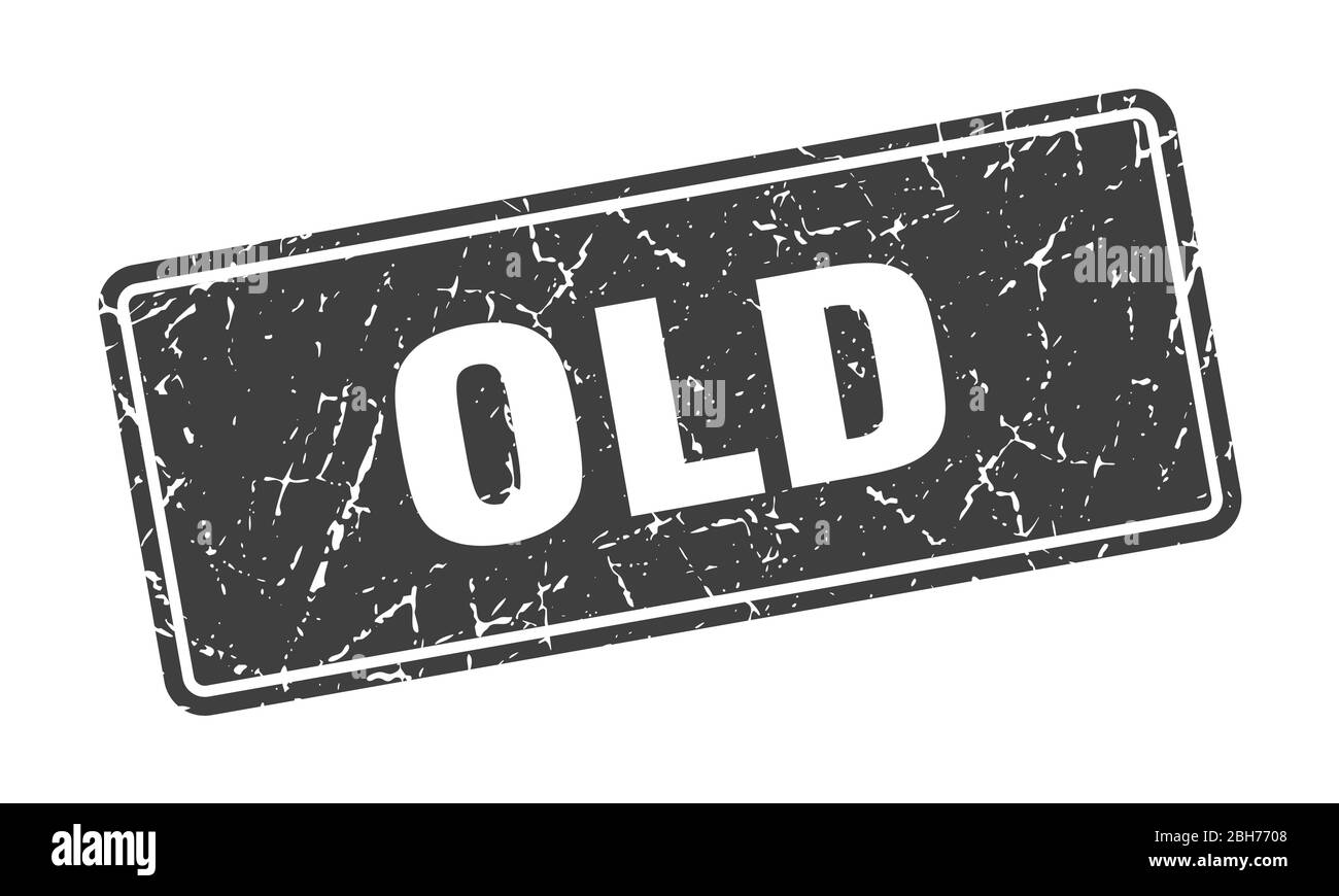 old stamp. old vintage black label. Sign Stock Vector Image & Art - Alamy