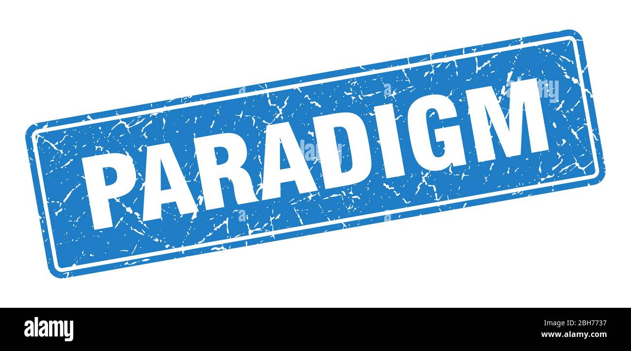 paradigm stamp. paradigm vintage blue label. Sign Stock Vector Image ...