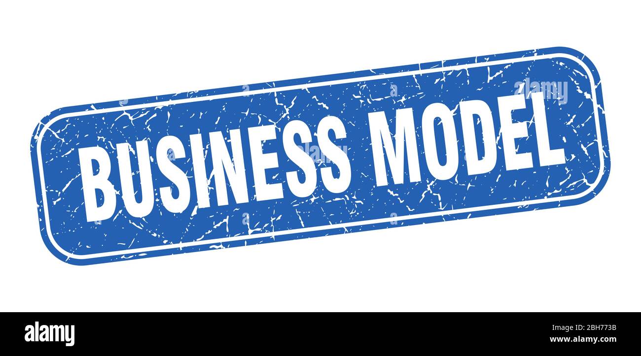 business model stamp. business model square grungy blue sign Stock ...
