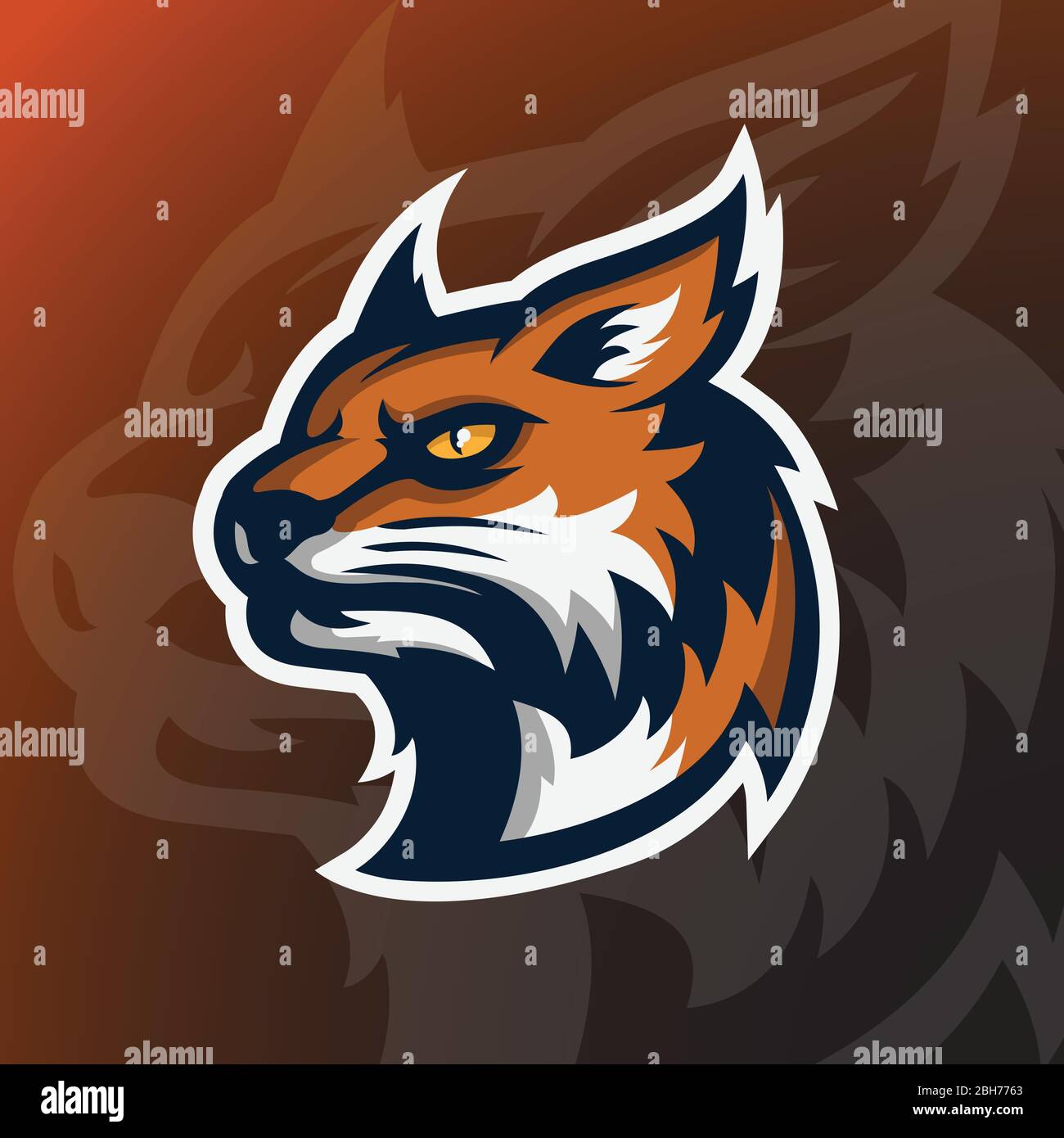 Angry Wildcat head mascot logo Stock Vector Image & Art - Alamy