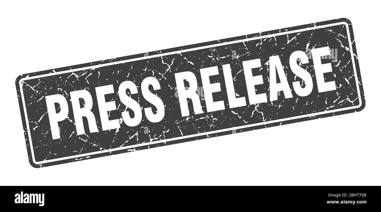 press release stamp. press release vintage black label. Sign Stock ...