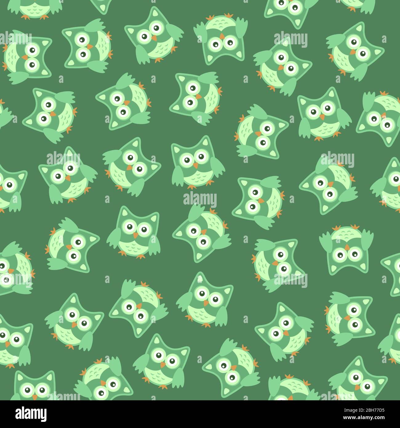 Owl with green background Stock Vector Images - Alamy