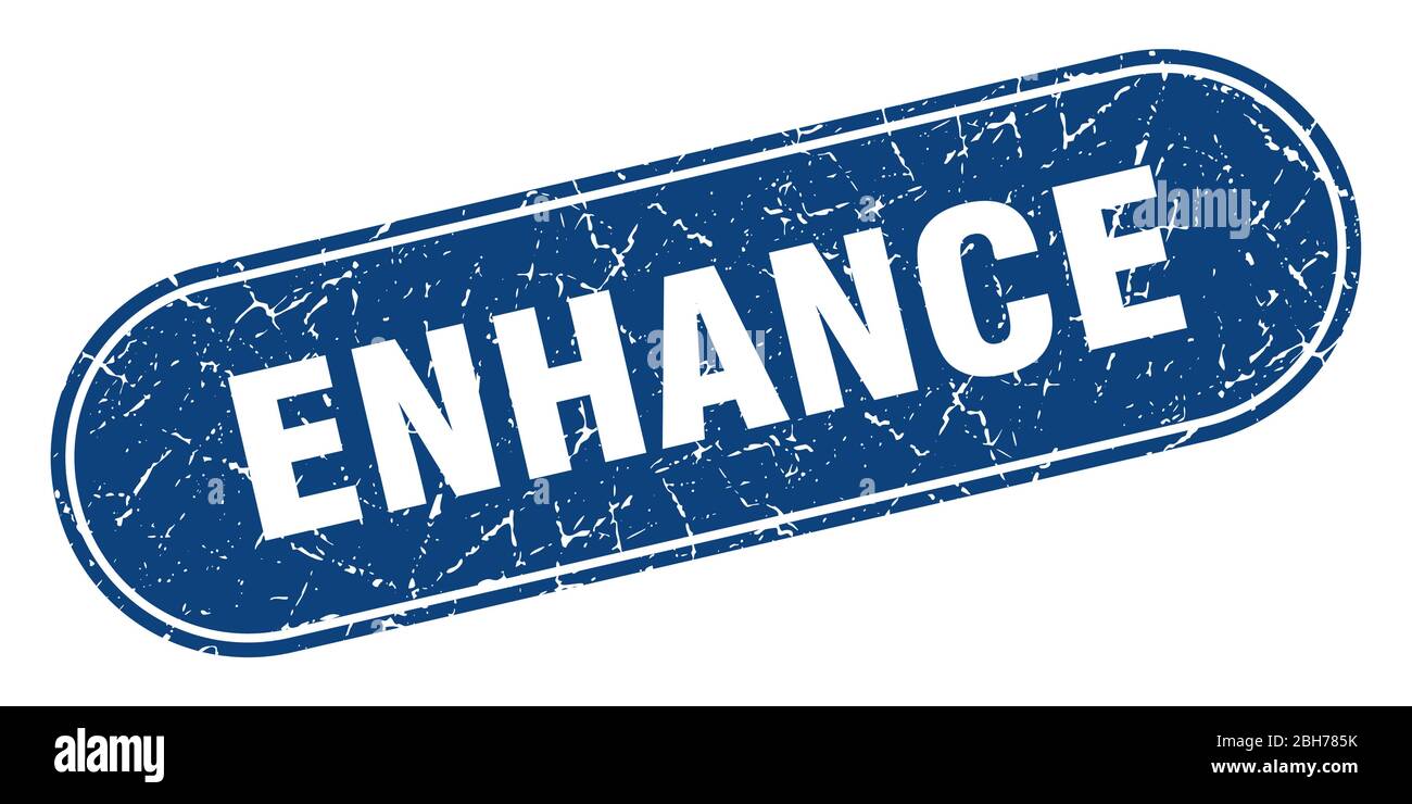 enhance sign. enhance grunge blue stamp. Label Stock Vector Image & Art ...