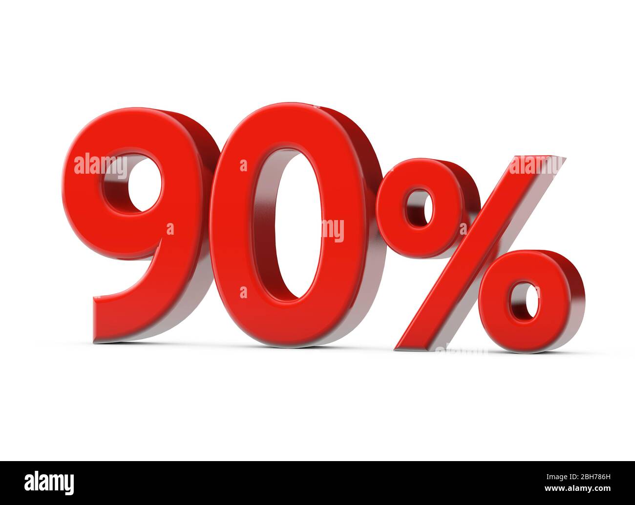 90-percent-red-promotional-sale-sign-3d-render-stock-photo-alamy