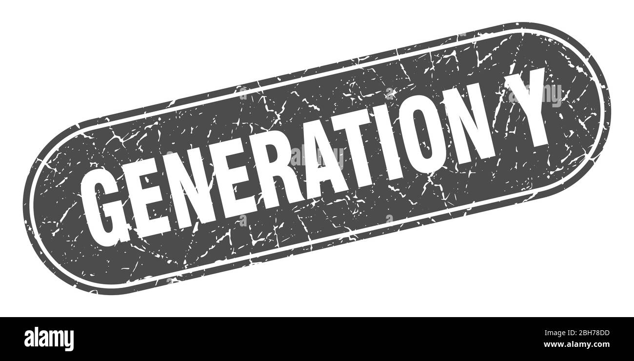 generation y sign. generation y grunge black stamp. Label Stock Vector ...