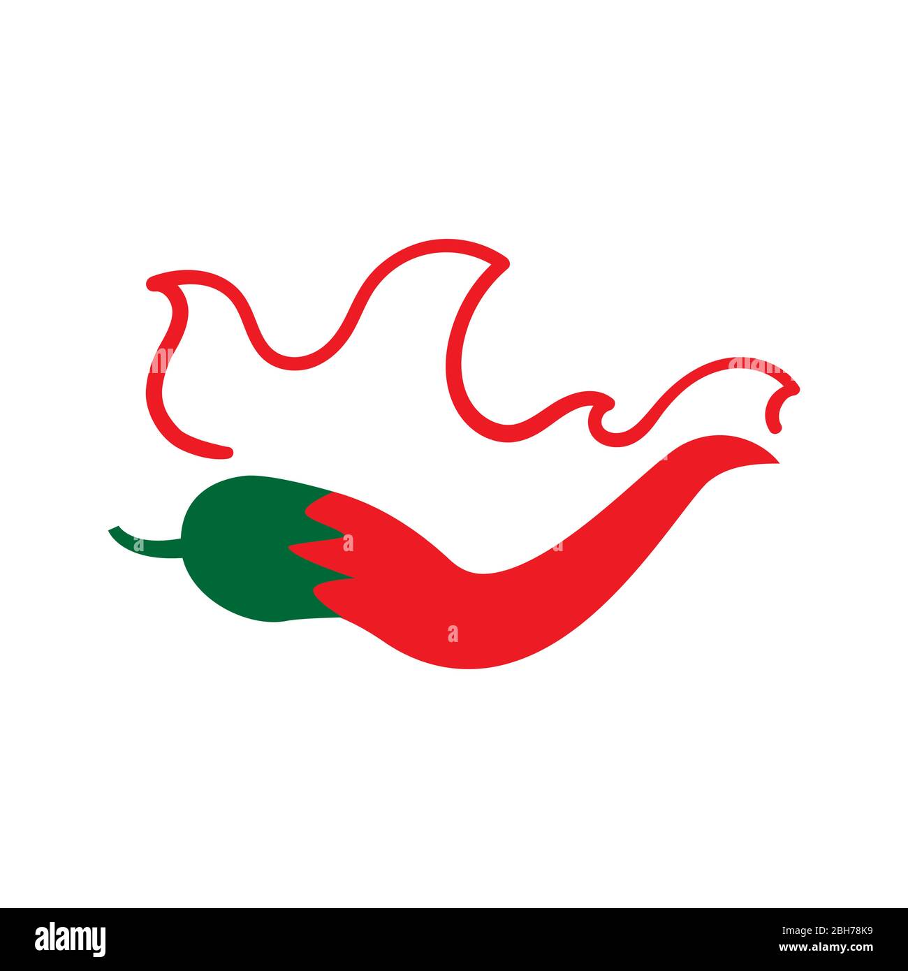 red chili vector graphic design illustration template Stock Vector ...