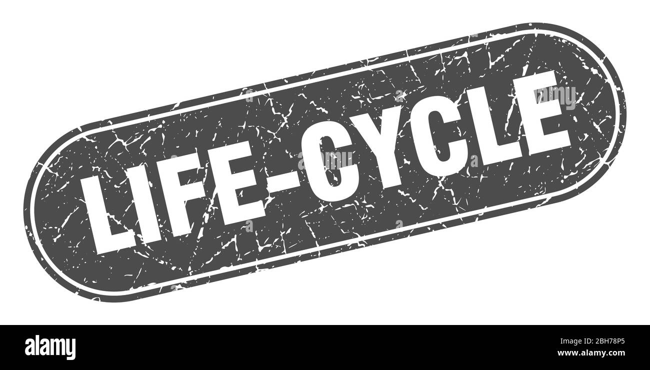 life-cycle sign. life-cycle grunge black stamp. Label Stock Vector ...