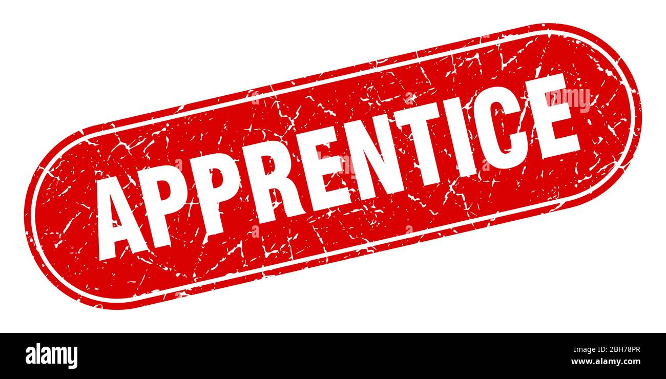 apprentice sign. apprentice grunge red stamp. Label Stock Vector Image ...