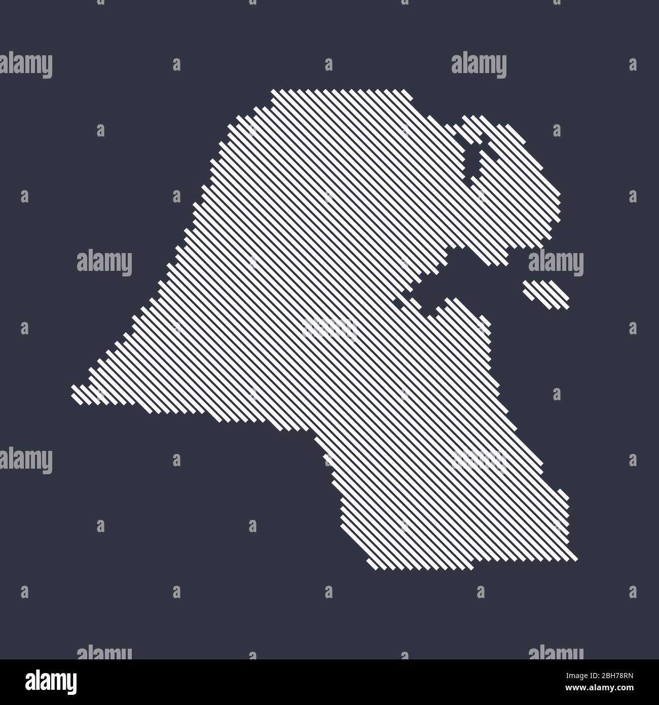 Map of kuwait hi-res stock photography and images - Alamy