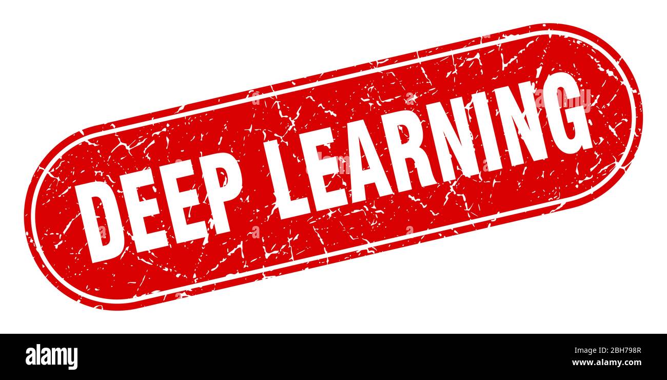 deep learning sign. deep learning grunge red stamp. Label Stock Vector ...