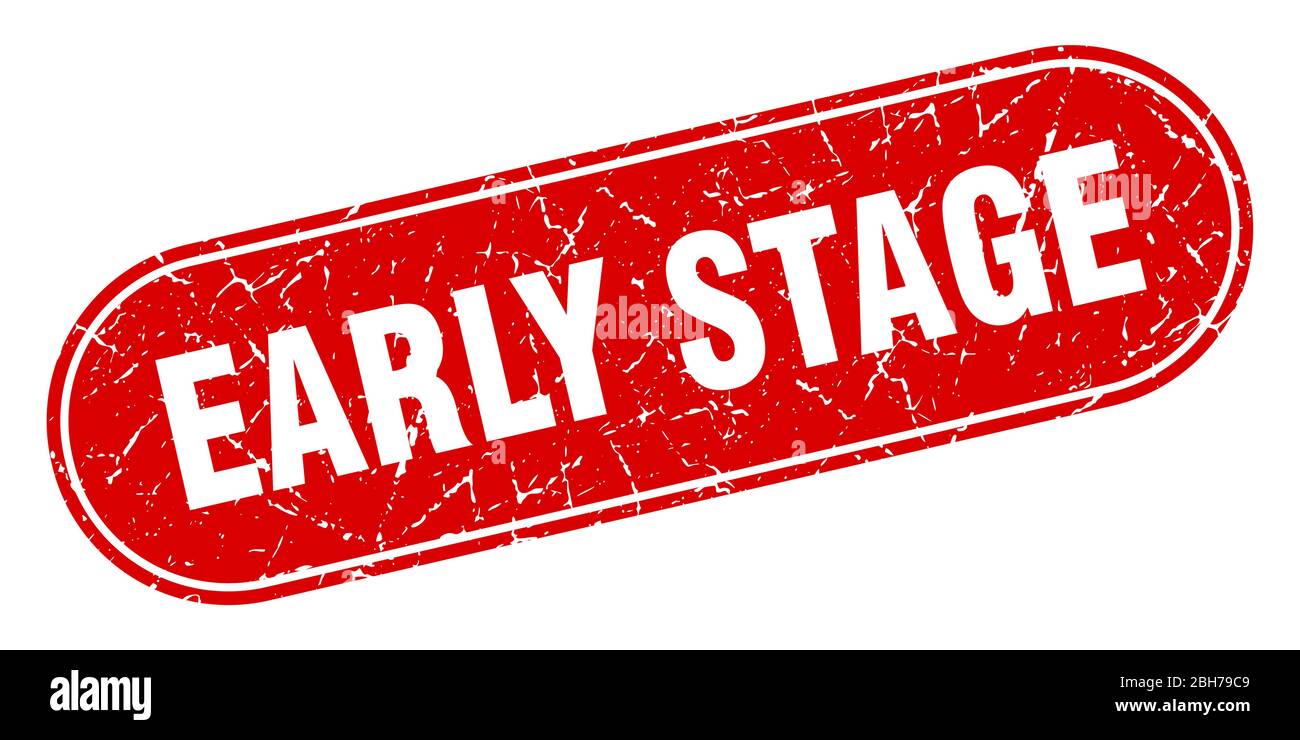 early stage sign. early stage grunge red stamp. Label Stock Vector ...