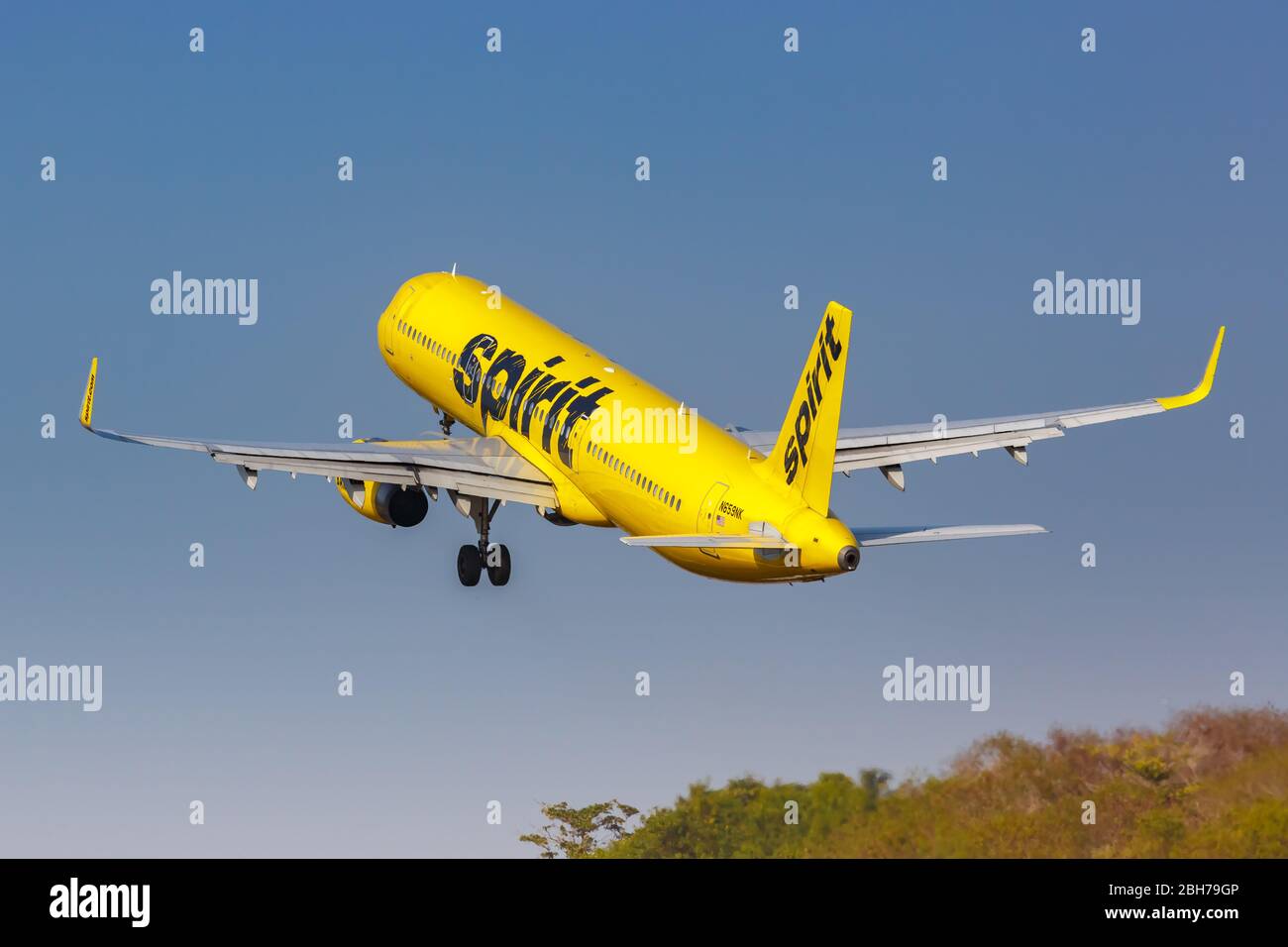 Cartagena, Colombia – January 27, 2019: Spirit Airlines Airbus A321 ...