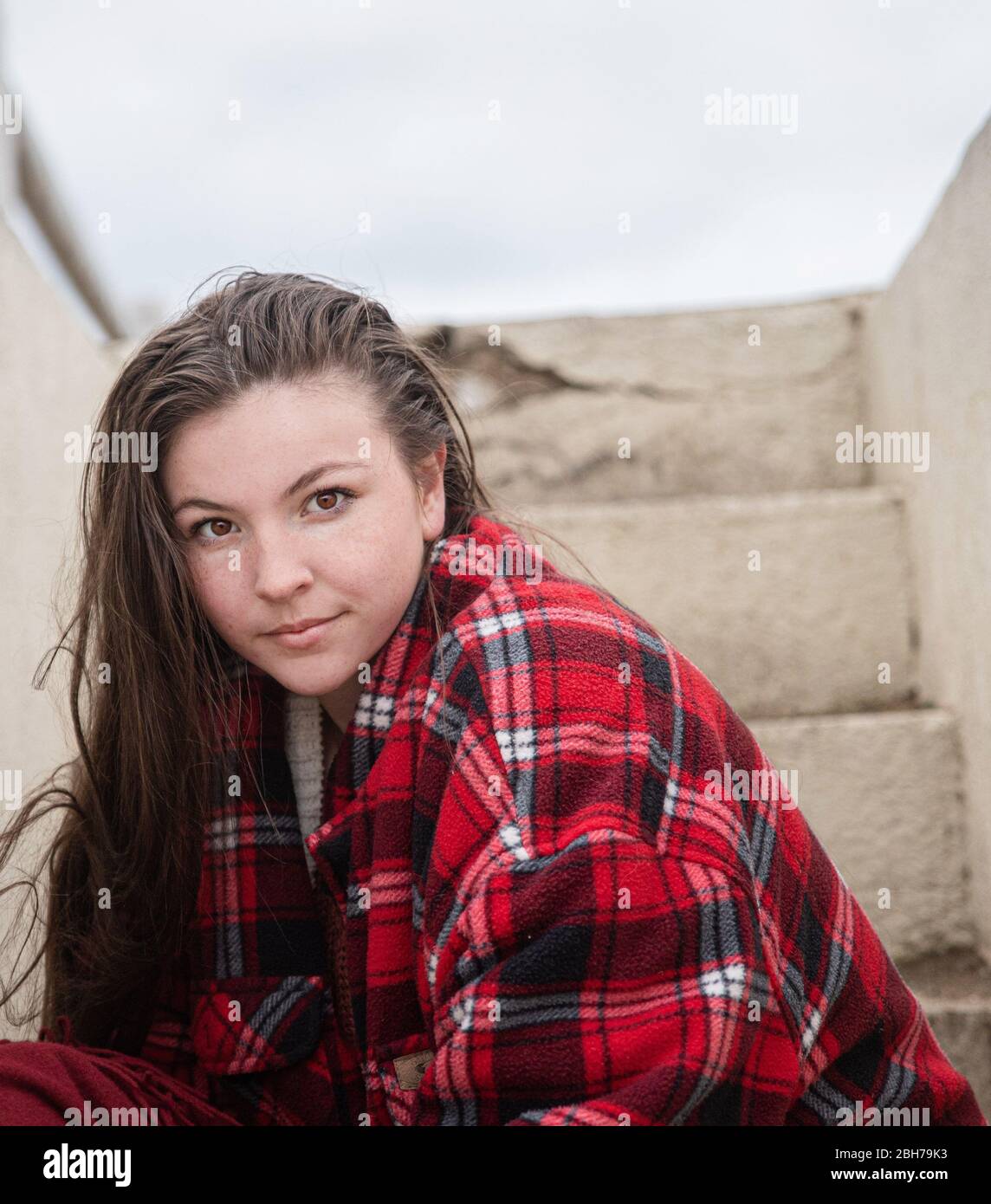Modeling on steps hi-res stock photography and images - Alamy