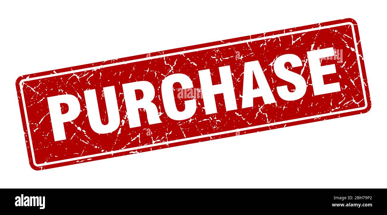 purchase stamp. purchase vintage red label. Sign Stock Vector Image & Art - Alamy