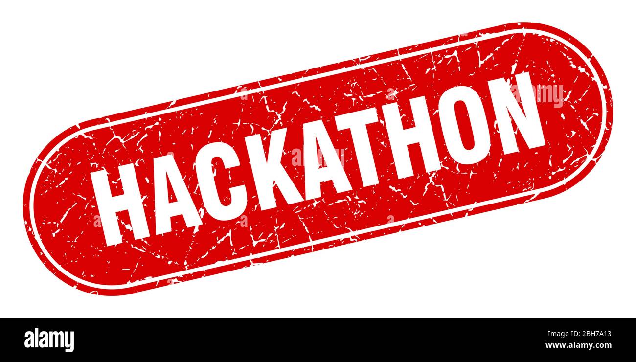hackathon sign. hackathon grunge red stamp. Label Stock Vector Image & Art - Alamy