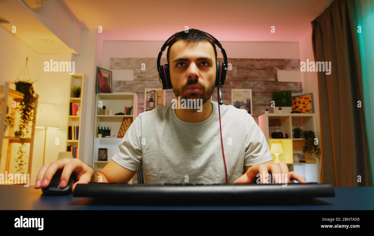 Professional young caucasian gamer hi-res stock photography and images ...