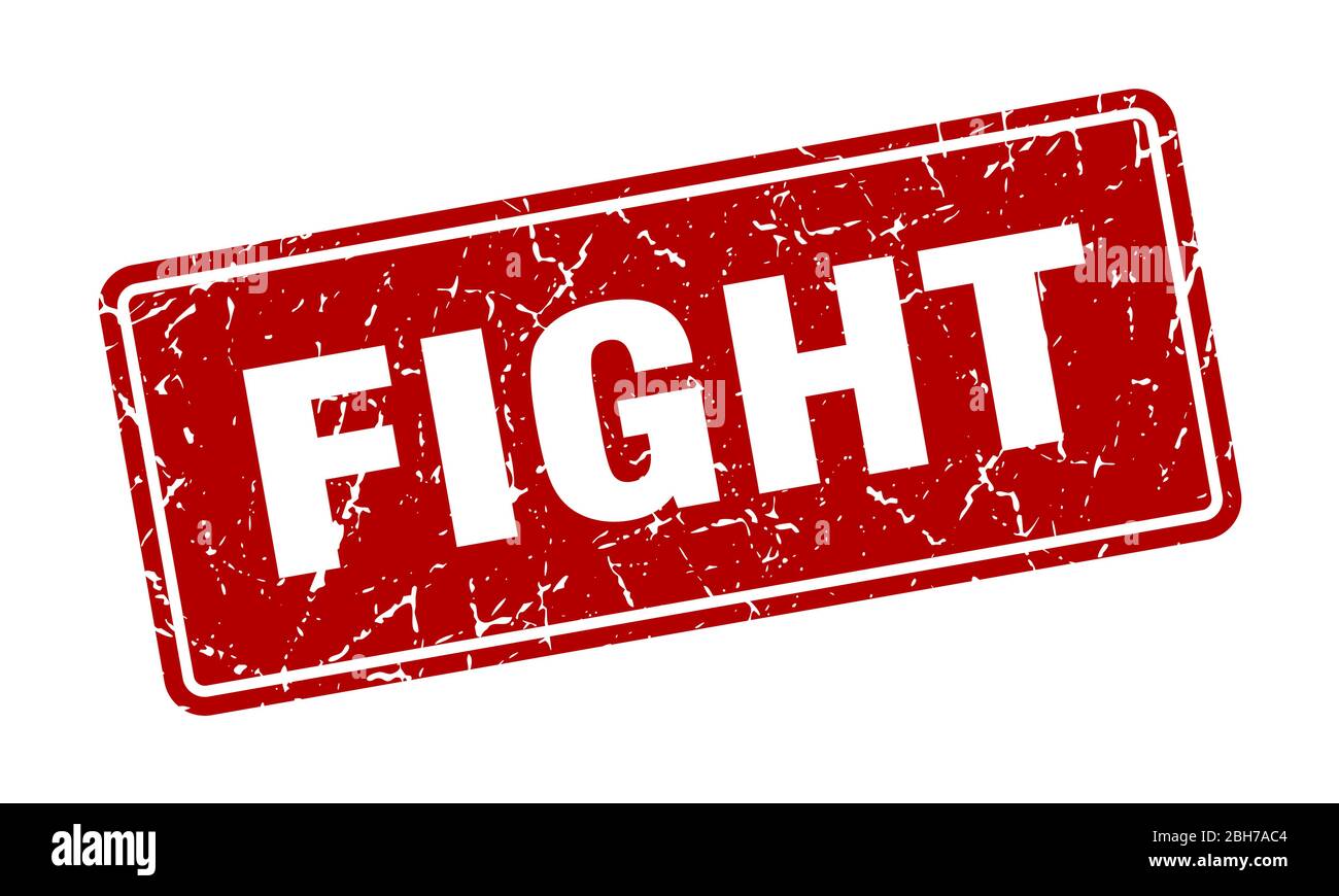 fight stamp. fight vintage red label. Sign Stock Vector Image & Art - Alamy