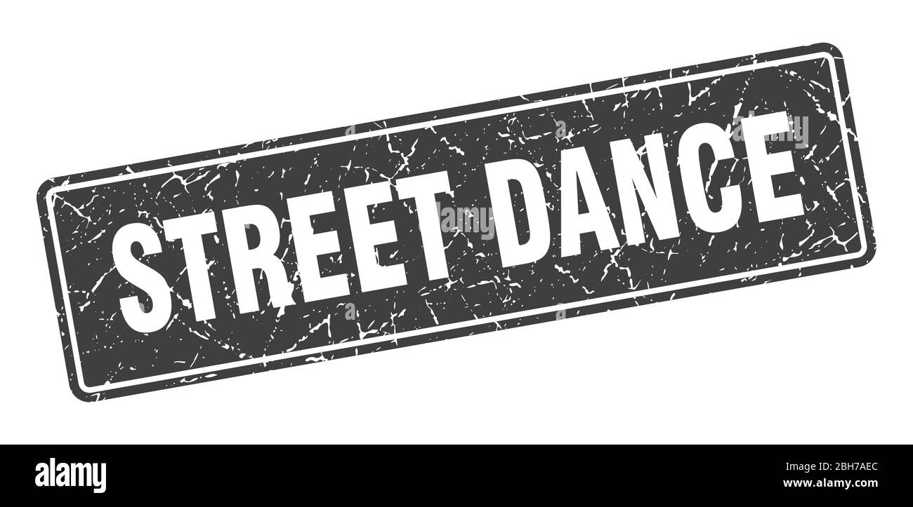 street dance stamp. street dance vintage black label. Sign Stock Vector ...