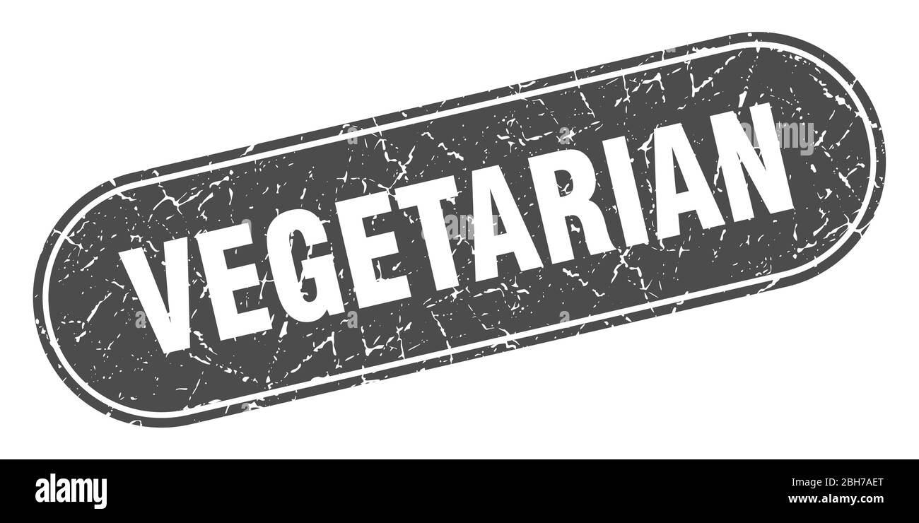 vegetarian sign. vegetarian grunge black stamp. Label Stock Vector ...