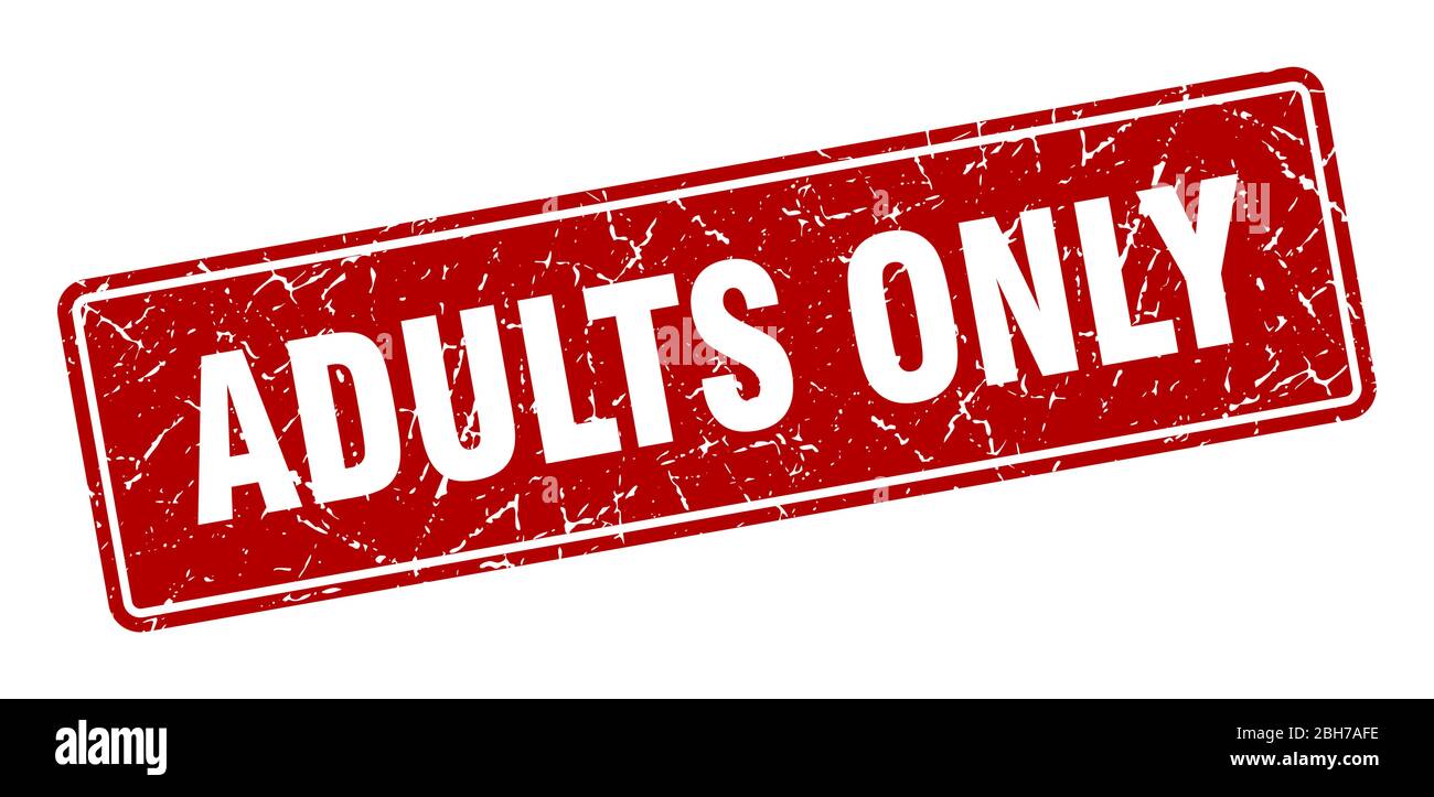 adults only stamp. adults only vintage red label. Sign Stock Vector ...