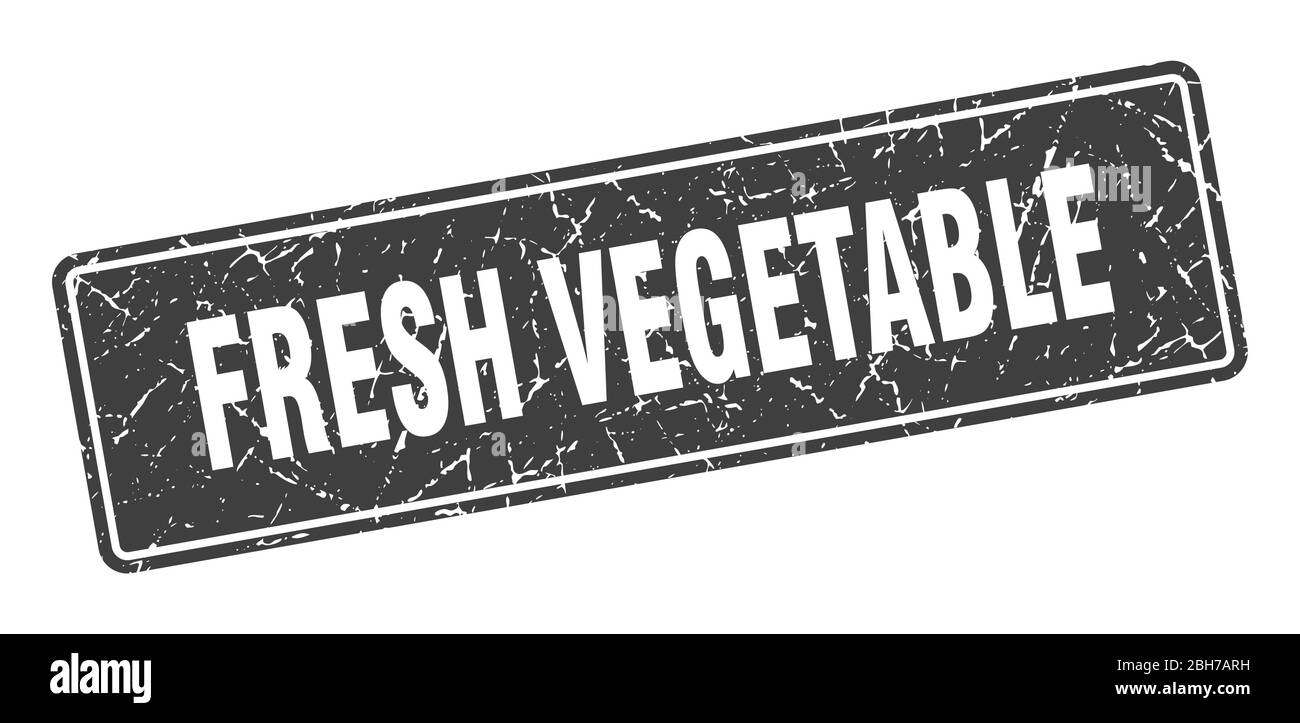 fresh vegetable stamp. fresh vegetable vintage black label. Sign Stock ...