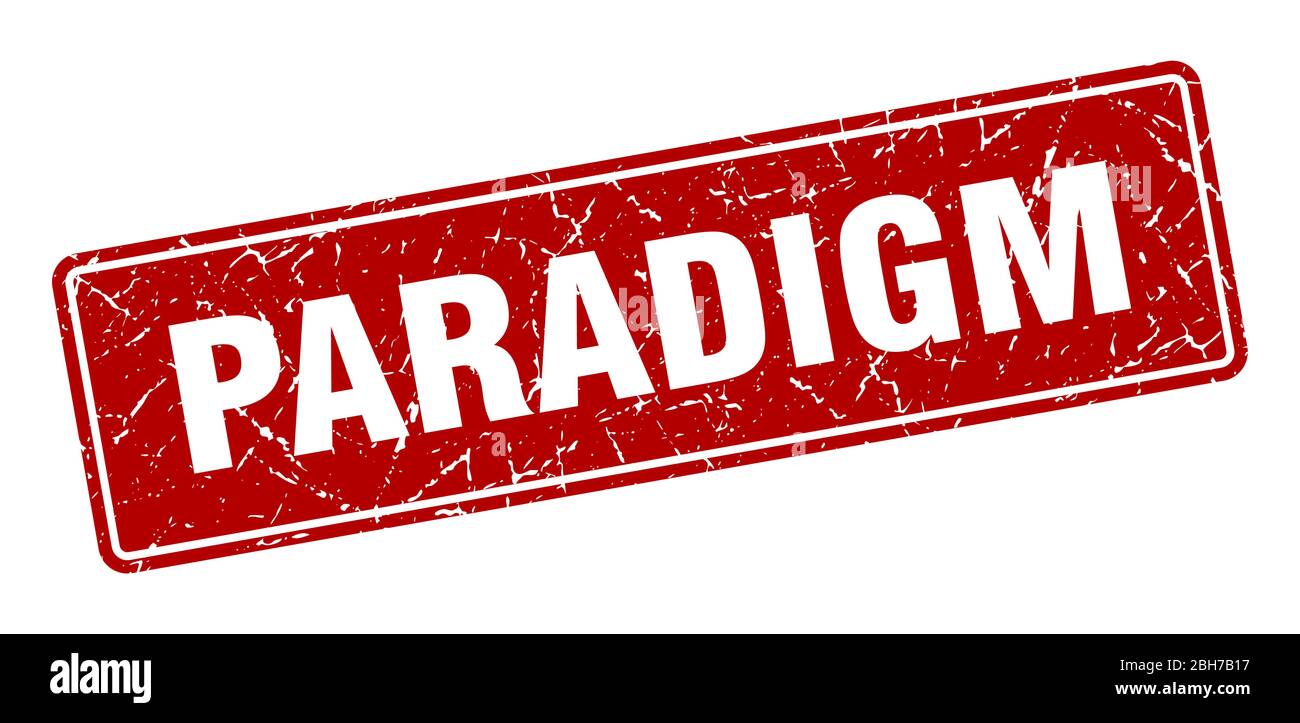paradigm stamp. paradigm vintage red label. Sign Stock Vector Image ...